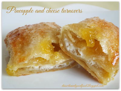 Cheese and pineapple turnovers