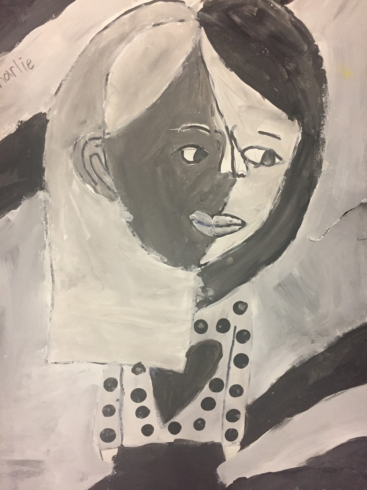 small batch art: Monochromatic Picasso Portraits