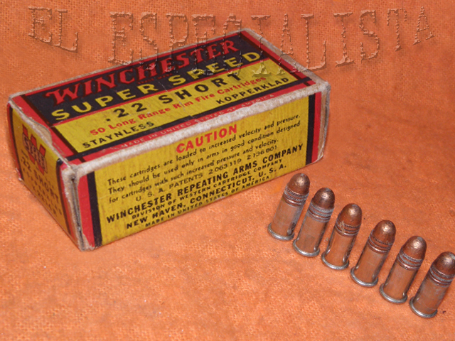 EL ESPECIALISTA: .22 Short, Winchester Super Speed.