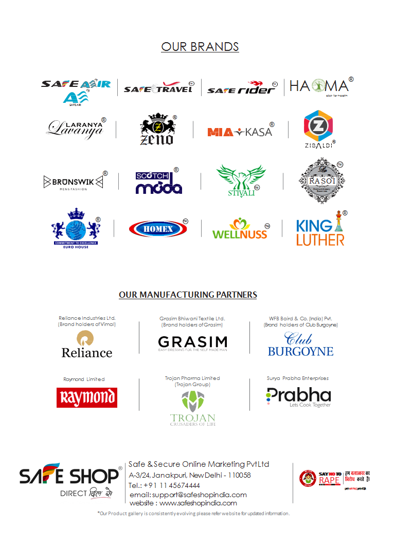 SAFE SHOP PRODUCT DETAILS FOR JOINING | SAFE SHOP ALL PRODUCTS LIST WITH BV