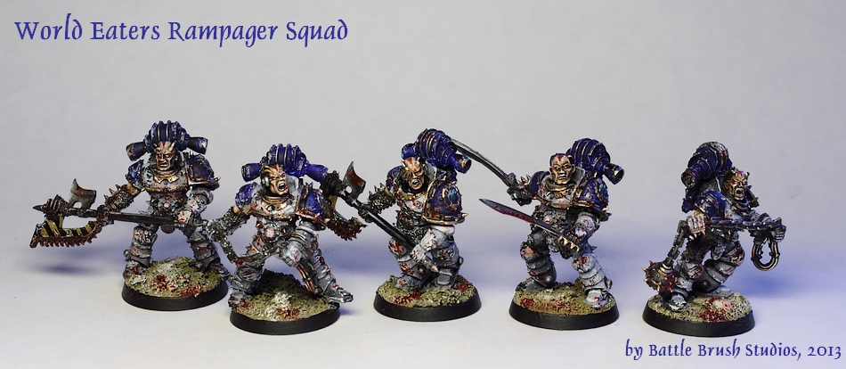 Battle Brush Studios: Showcase: Heresy-Era World Eaters Rampager Squad