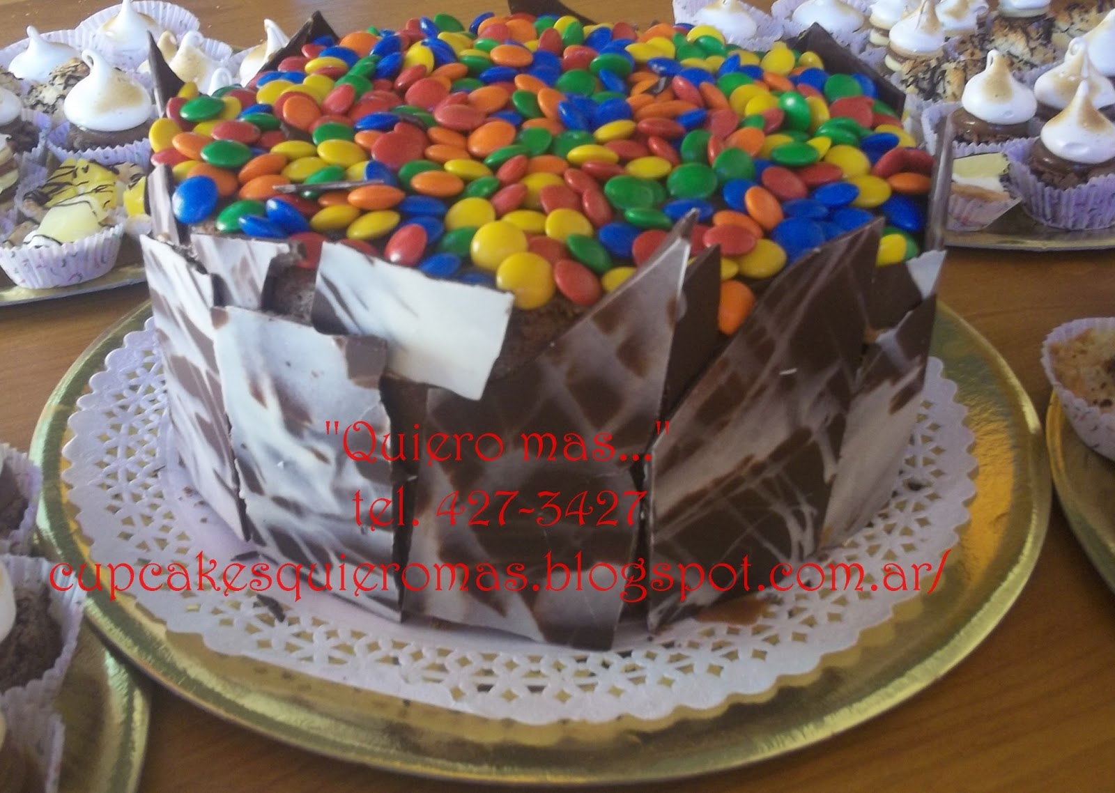 Tortas de chocolate con rocklets - Imagui