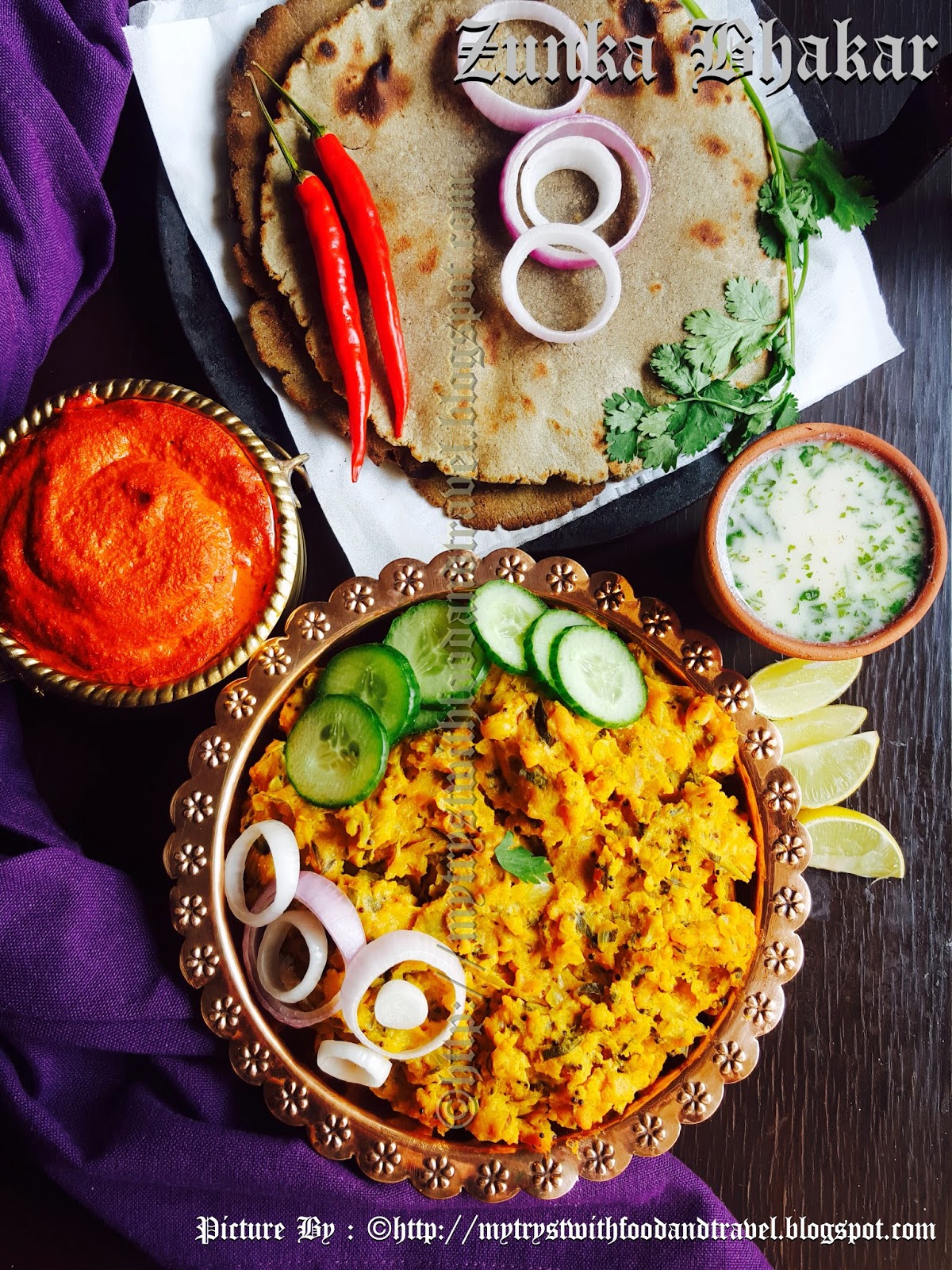 My Tryst With Food And Travel: Zunka Bhakar Recipe / Jhunka Recipe ...