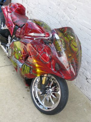Stylus: Graffiti On Big Motorcycle Design Inspiration For Bikers