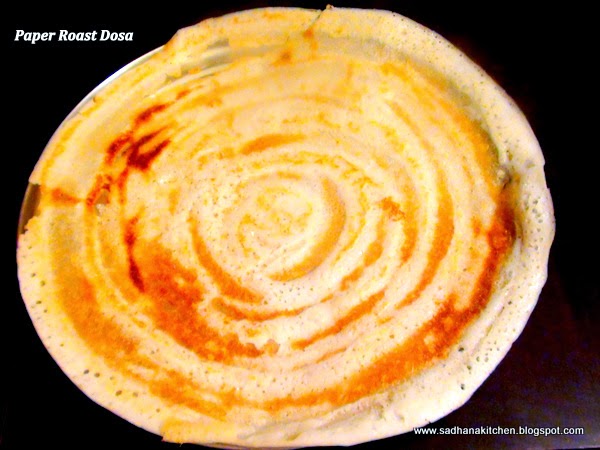Madappalli - Temple's Kitchen: Paper roast Dosa