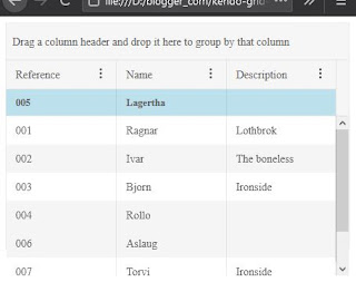 Code Samples: Kendo Menu and Grid Example