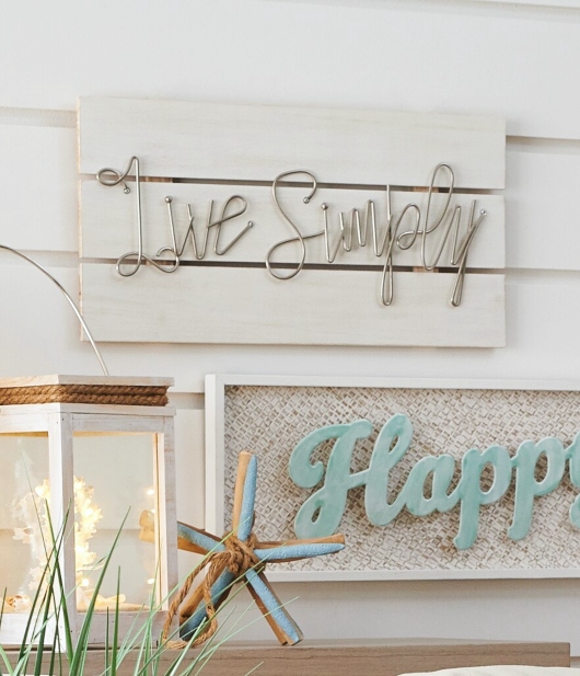 Simple: Live Simply: Wall Signs