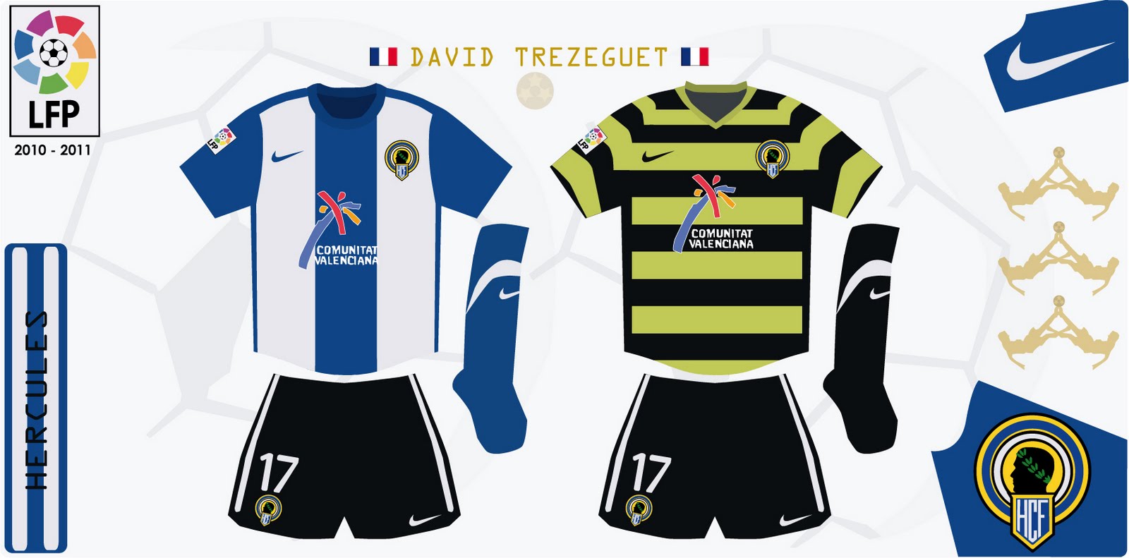 Design Futbol Kits: Hércules 2010 - 2011 (Liga BBVA)