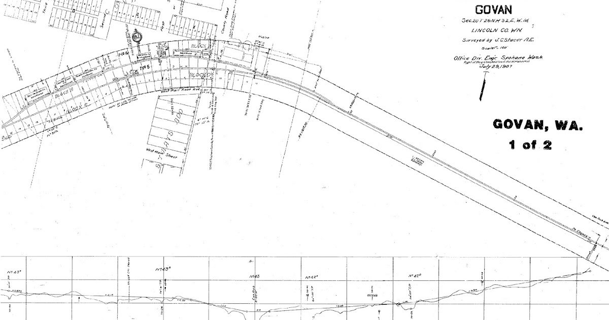 Big Bend Railroad History: 1907 Govan Map