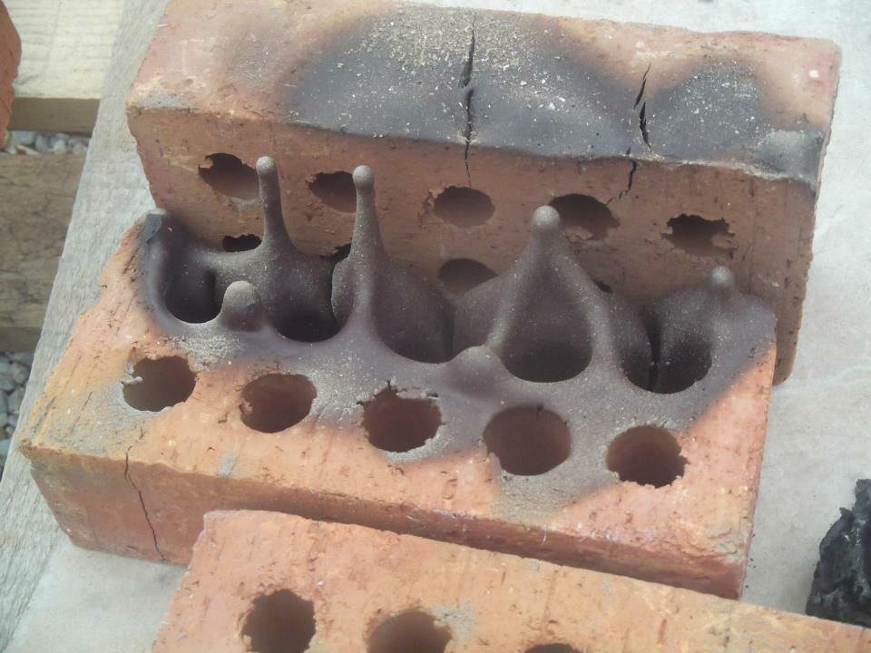 Melted brick