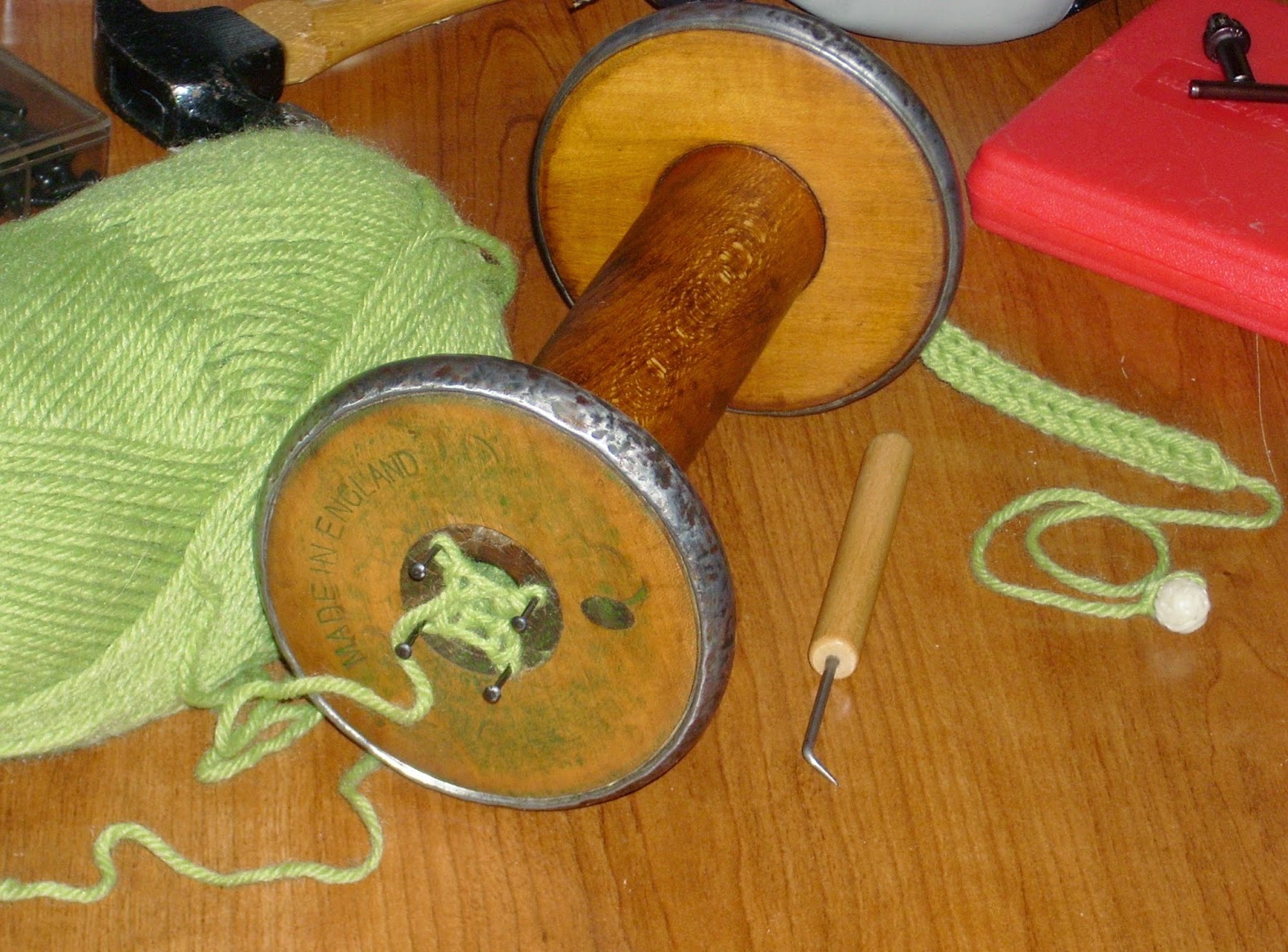 HeartSong Studio: Vintage Textile Mill Knitting Spool