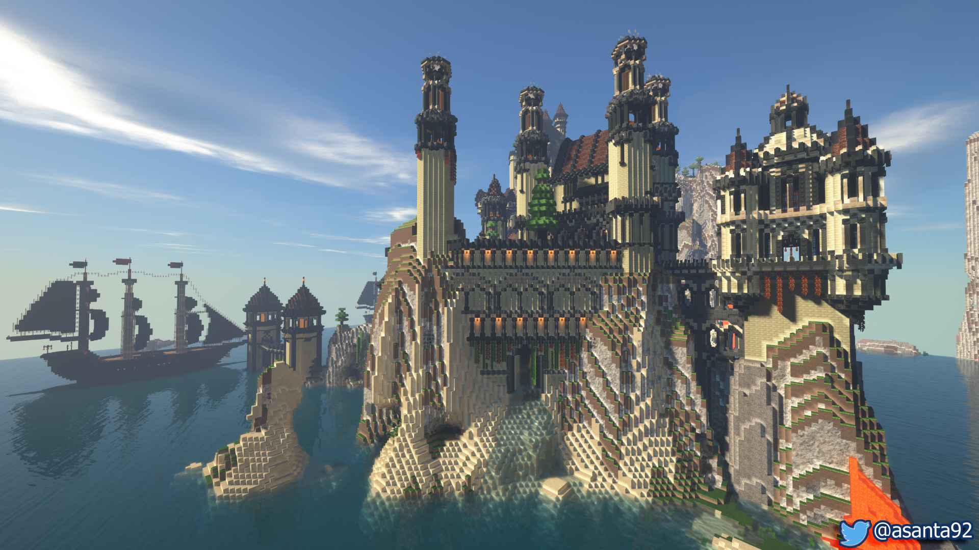 Avance 1: Black Castle Island en Minecraft.