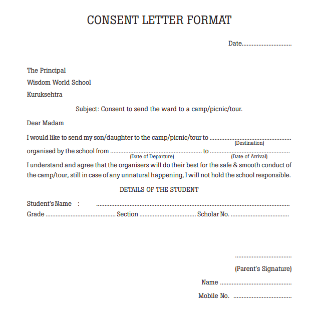 Parental Consent Letter Template Resume Letter parental-consent-letter-template-resume-letter