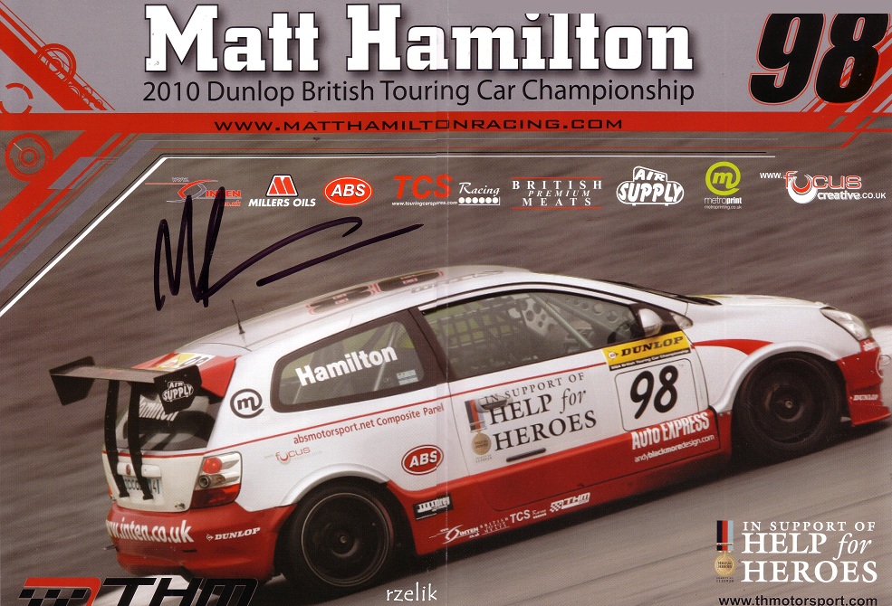 rzelik7 - autografy (autographs collection): Matt Hamilton