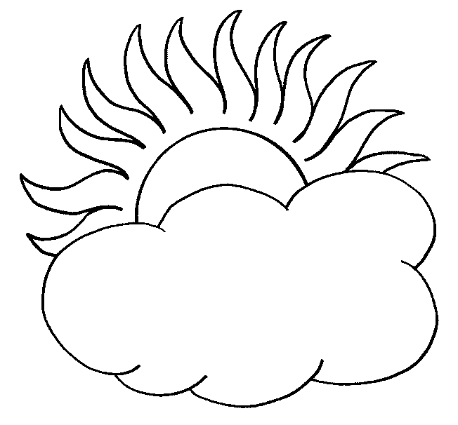 Los dibujos para colorear : Dibujo de sol para colorear e imprimir gratis
