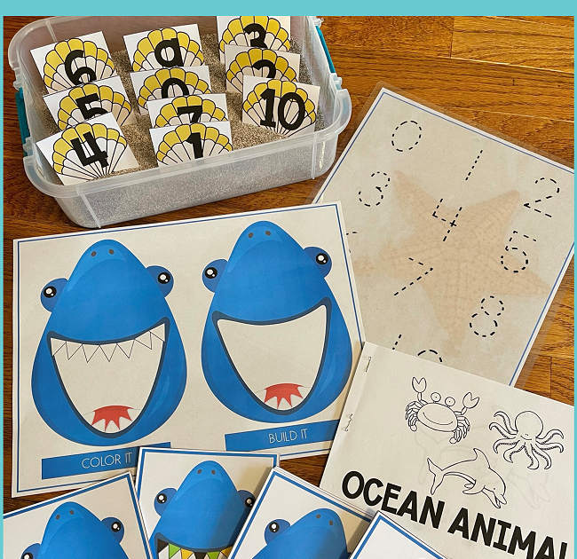 Ocean Themed Free Printables | Lets Play.Learn.Grow