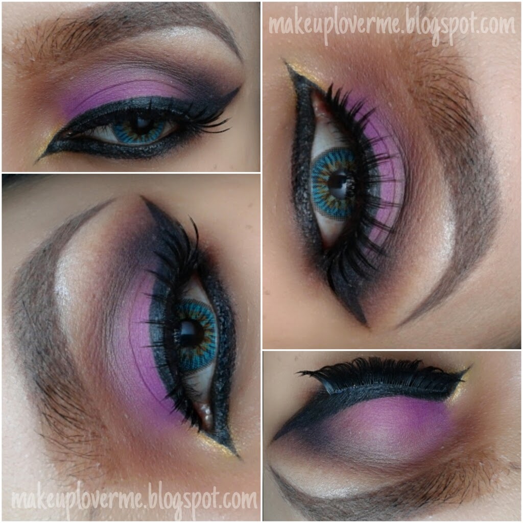 make up lover me: DRAMATIC PURPLE EYE MAKEUP TUTORIAL
