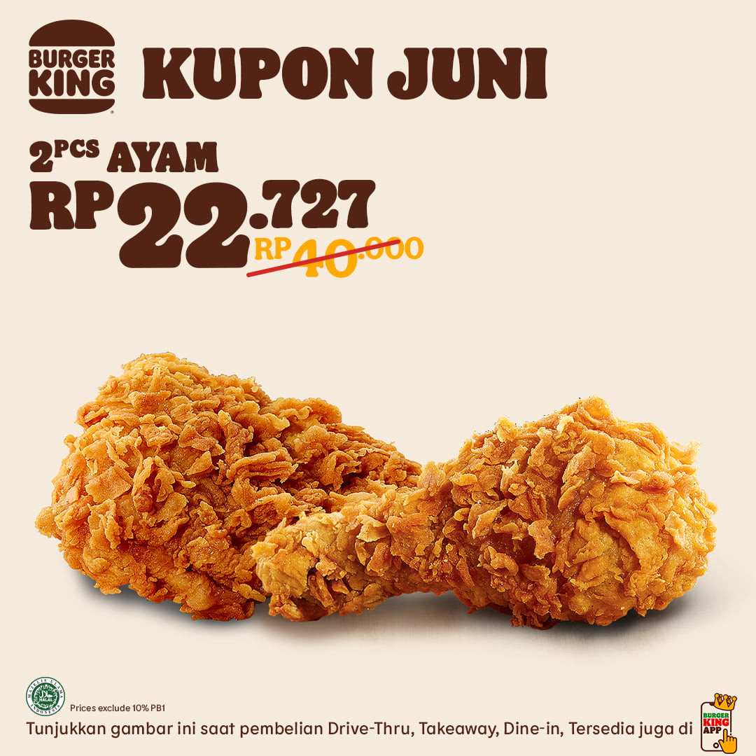 Kupon Promo Burger King Bulan Juni 2021 - Promosi247 | Promosi Katalog ...
