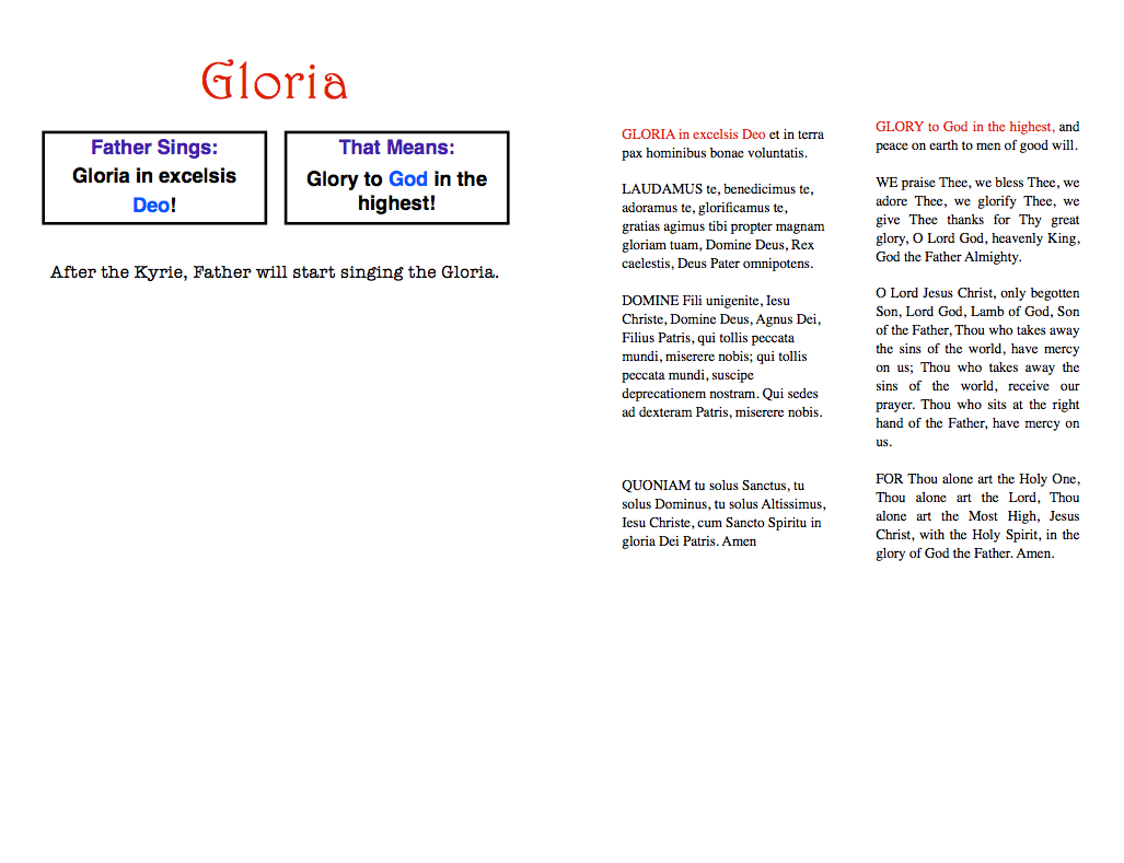 DIY Children's Mass Books: Part 3