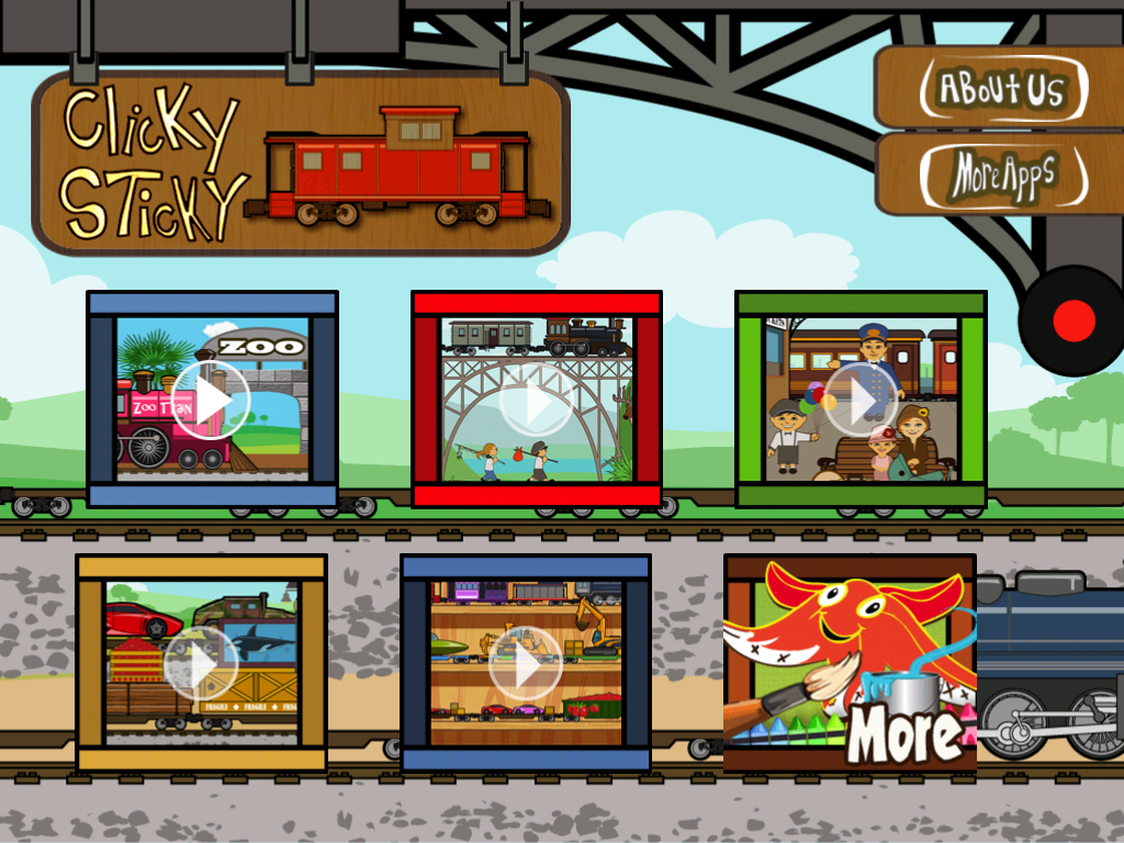 Word Nerd Speech Teach: {Review} ClickySticky Trains by Merge Mobile