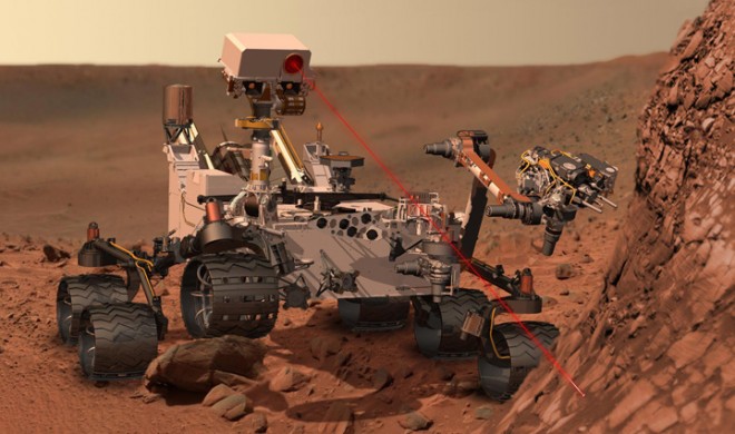 Mars Rover: Curiosity: Curiosity Rover Fires First Laser Beam at ...