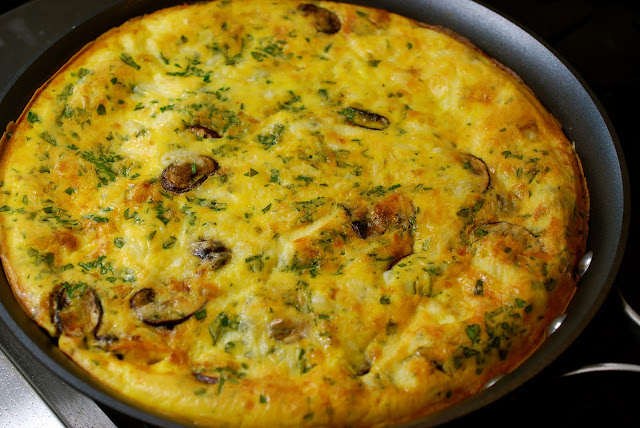 Cooking with Larue: Mushroom, Leek & Fontina Frittata Cooking with Larue: Mushroom, Leek & Fontina Frittata