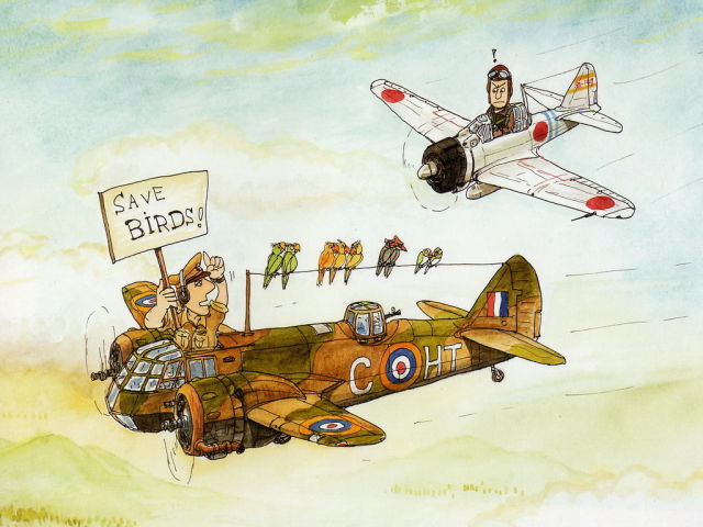 World War II Japanese "Zero Fighter" - My Cartoon