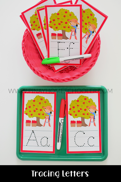 Apple Themed Preschool Math and Literacy Center | The Pinay Homeschooler
