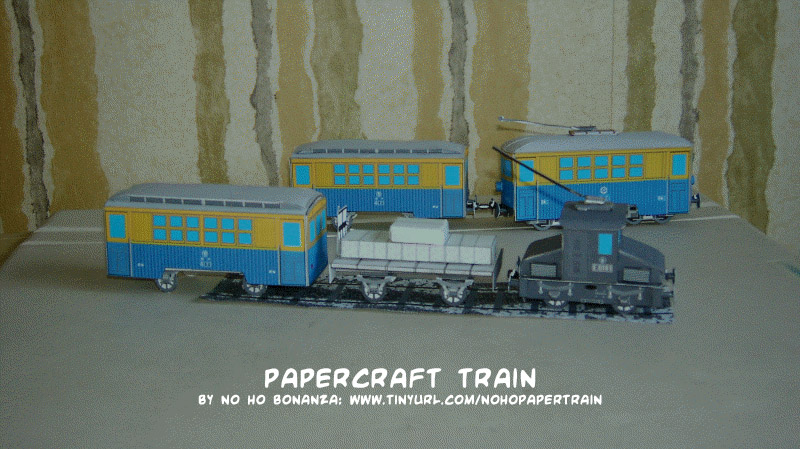 Ninjatoes' papercraft weblog: Papercraft train!