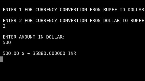 C Program to convert one Currency in another - My CS Tutorial - My CS ...