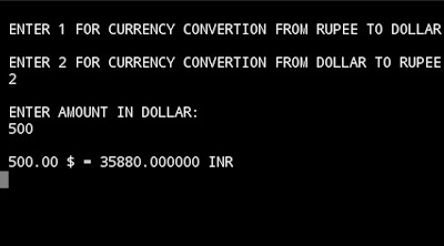 C Program to convert one Currency in another - My CS Tutorial - My CS ...