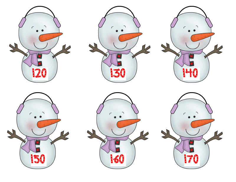 Lovely Literacy & More: Snowman Number Packet