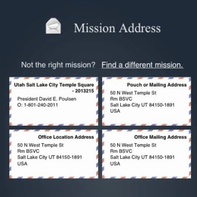 Many Are Called to Serve: Are you looking for a mission address? or ...
