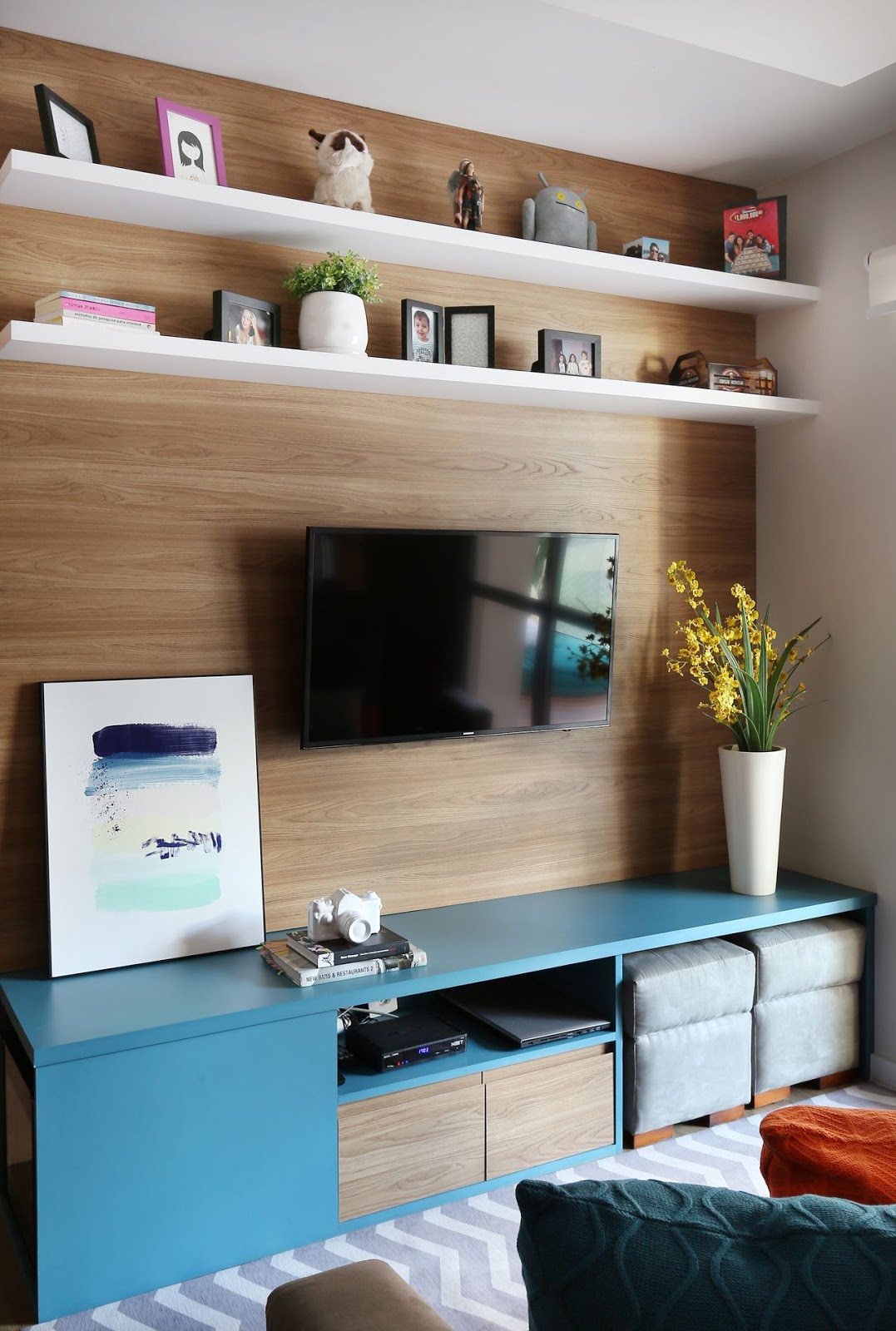 Decoração: Rack com painel para salas - Jeito de Casa - Blog de ...
