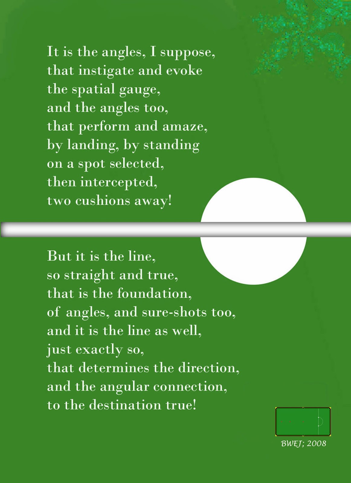 Meditations on the Philosophy of Billiards