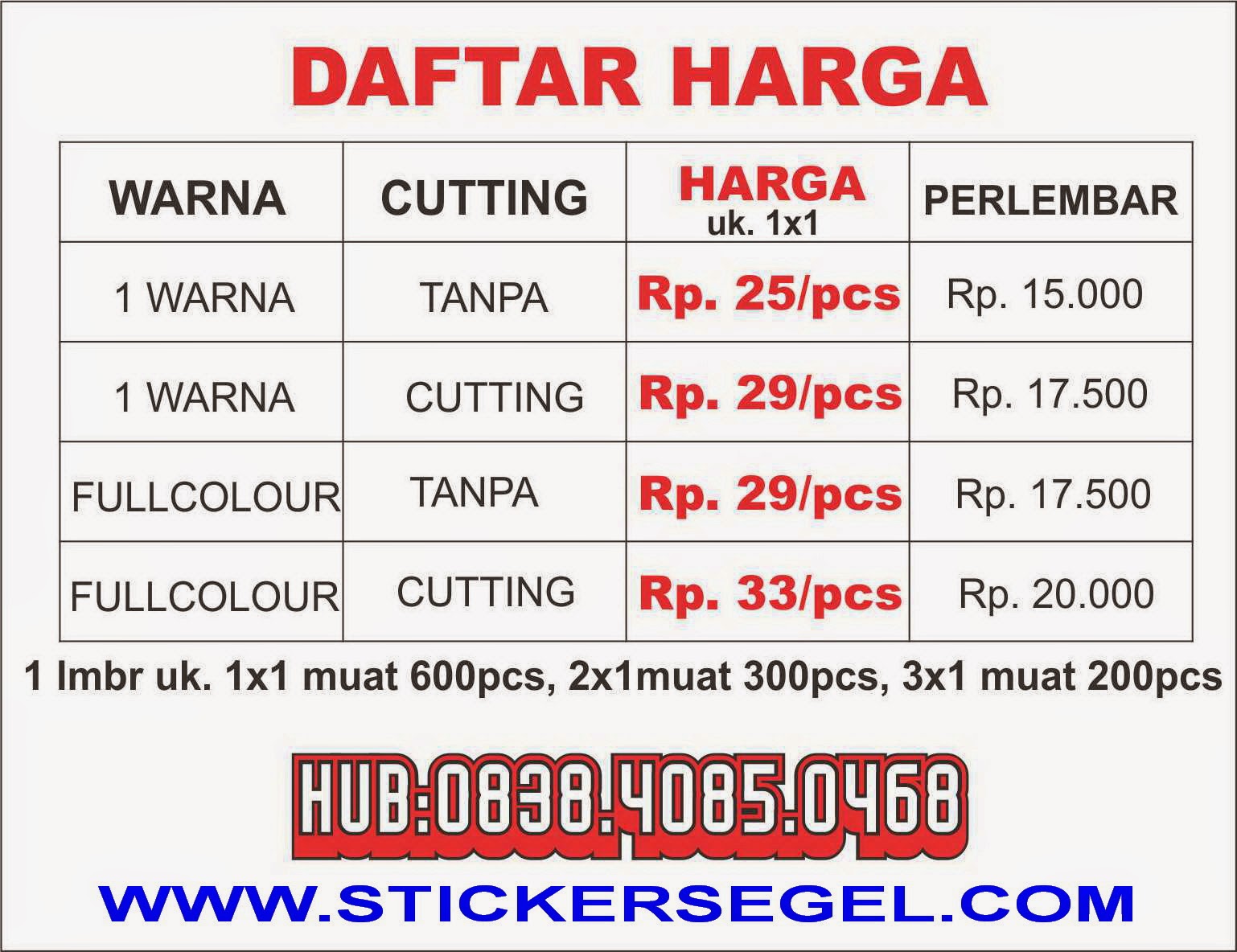 Stiker Segel Pecah Telur Murah Jakarta: Stiker Segel Garansi Pecah ...