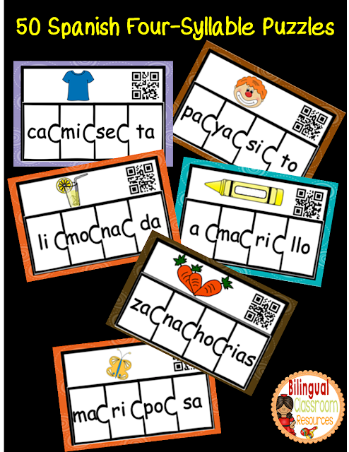 Effective Way to Practice Syllables In Spanish | Bilingual Classroom ...