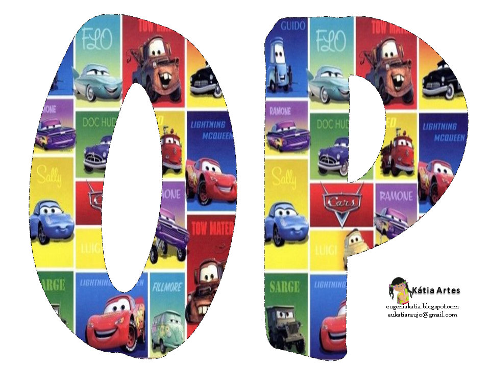 Alfabeto de Cars. - Oh my Alfabetos!