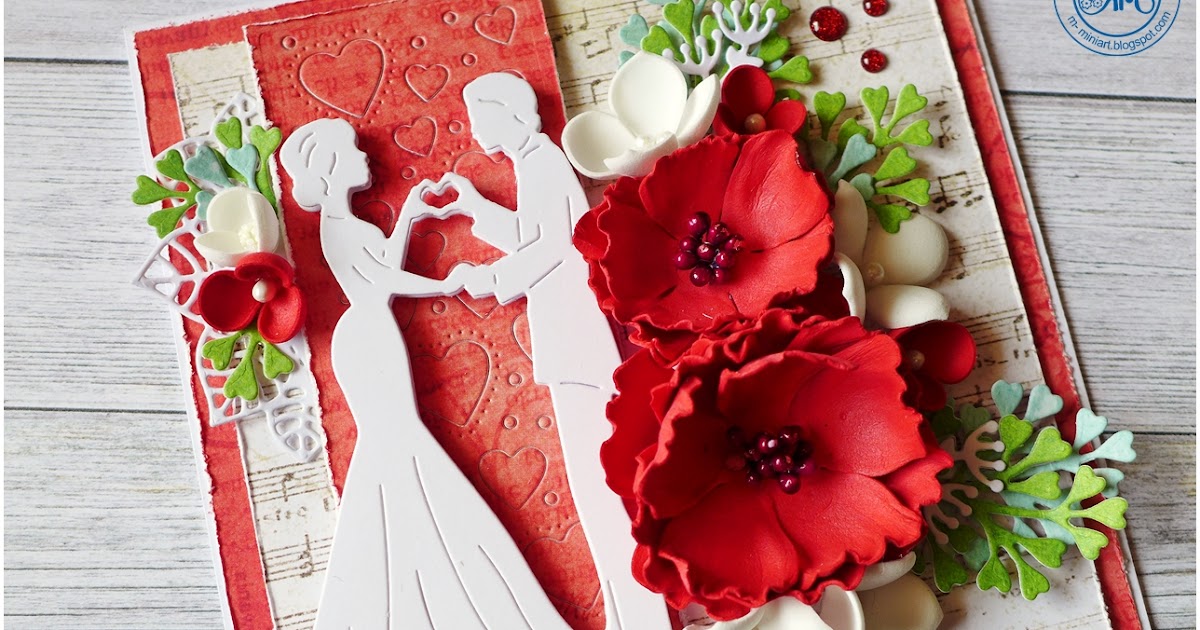 MiniArt - hand made with love: Ślubna karteczka / Wedding card - DT ...