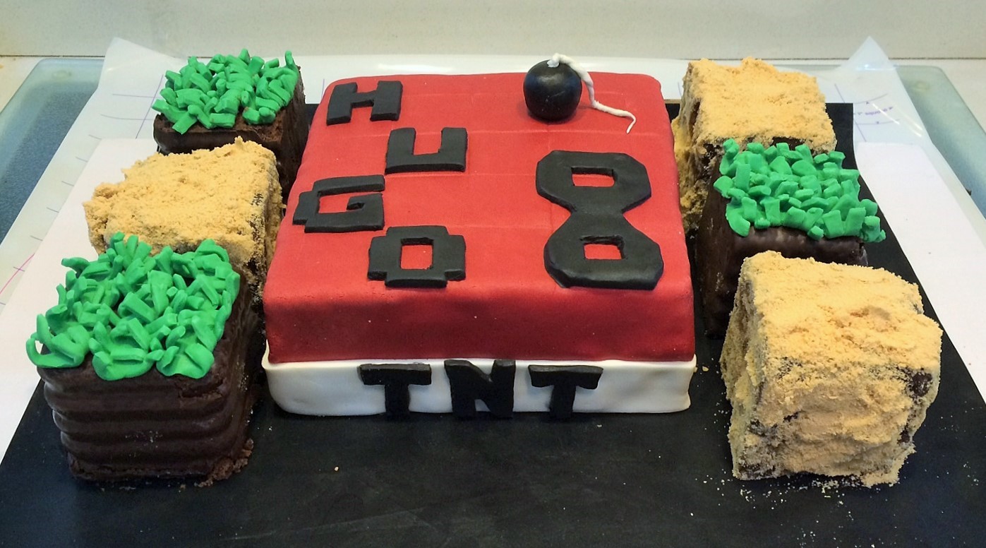 Receta Tarta Minecraft / Minecraft Cake Recipe (diy) | S L O A N E S T ...