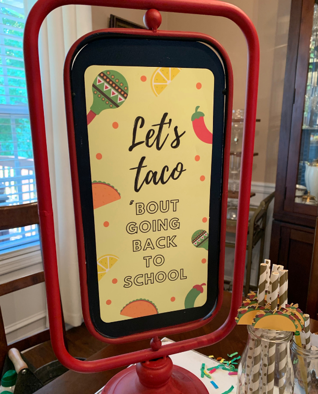 Let's Taco 'bout going back to School. - My Glittery Heart