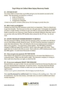 Letter Of Protection - Billing Template