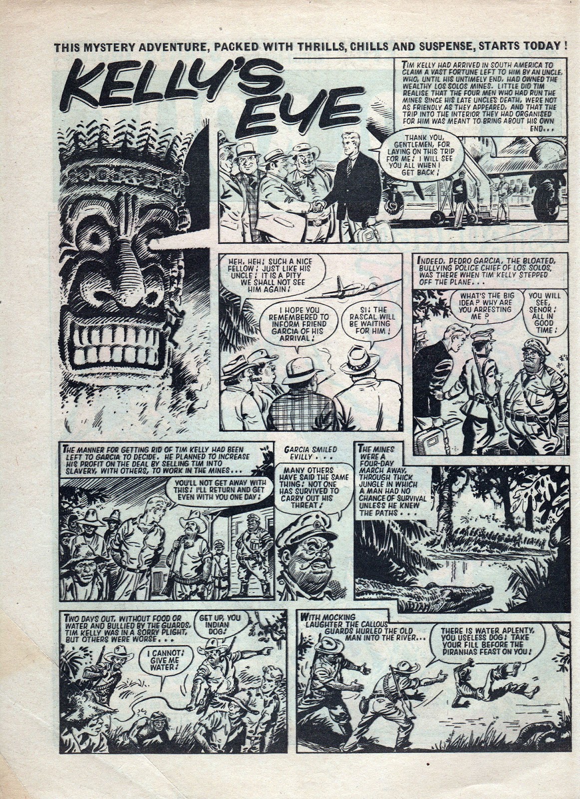 COMICS FROM BLIGHTY: KELLY'S EYE - THE EYE OF ZOLTEC PART 1