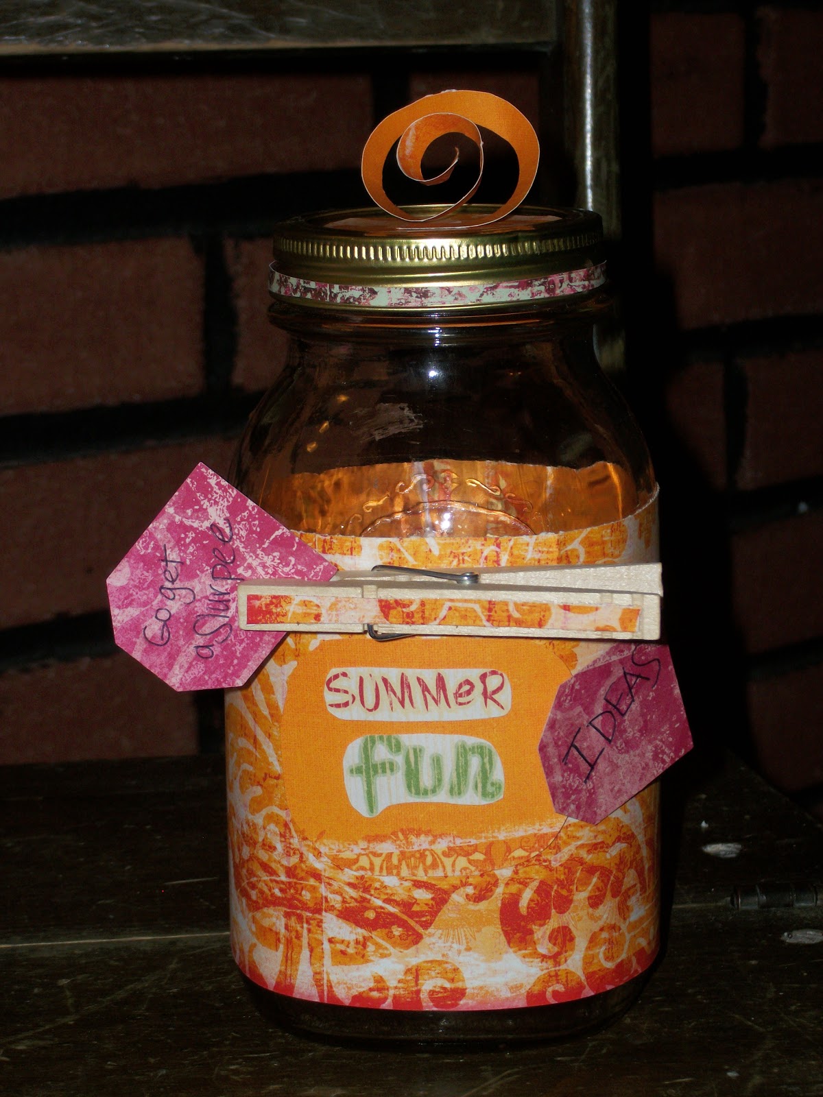 Talented Terrace Girls: Wild Card Wednesday: Summer Fun Jars