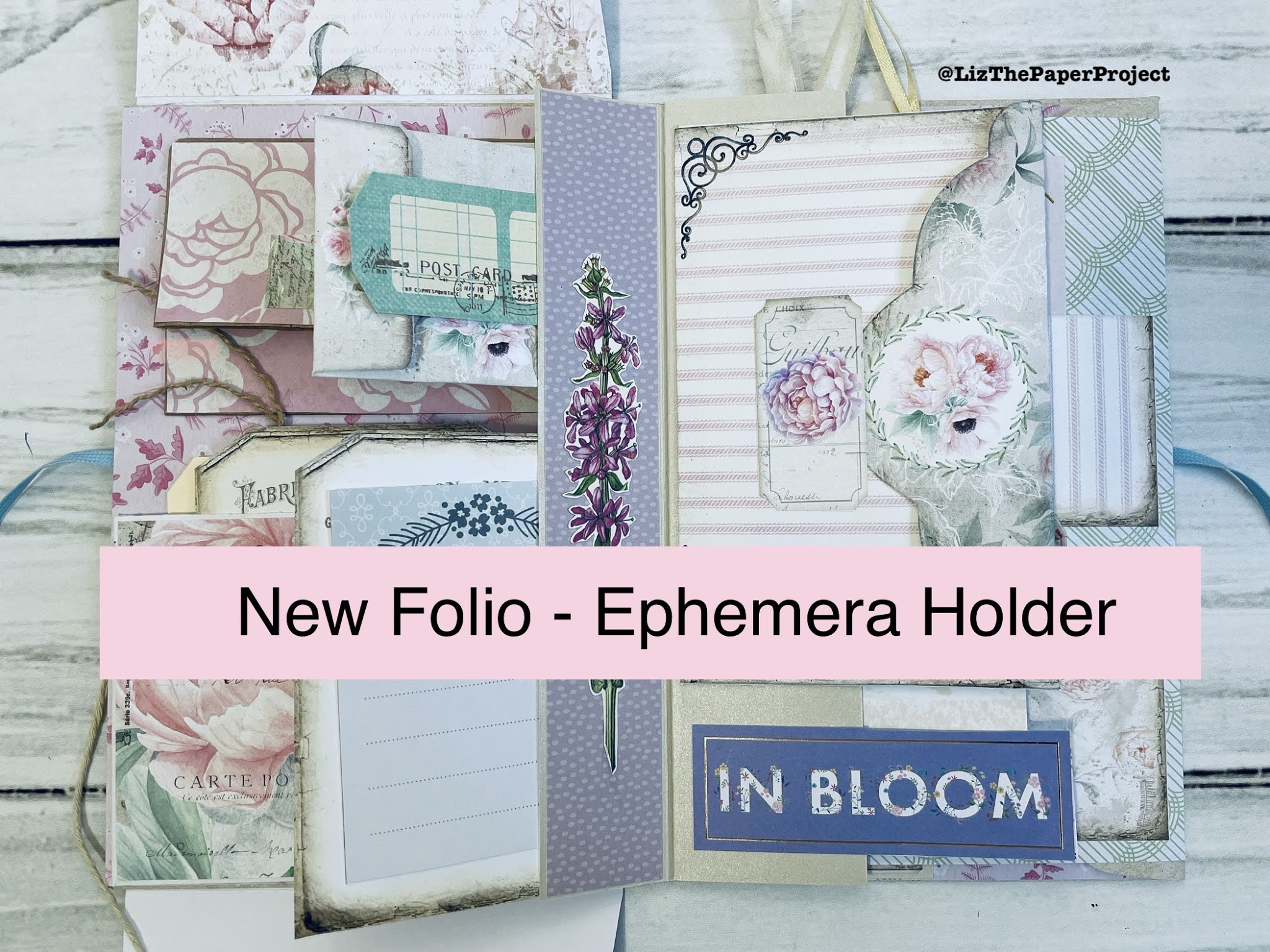 Liz The Paper Project: New Folio Design - Ephemera Holder