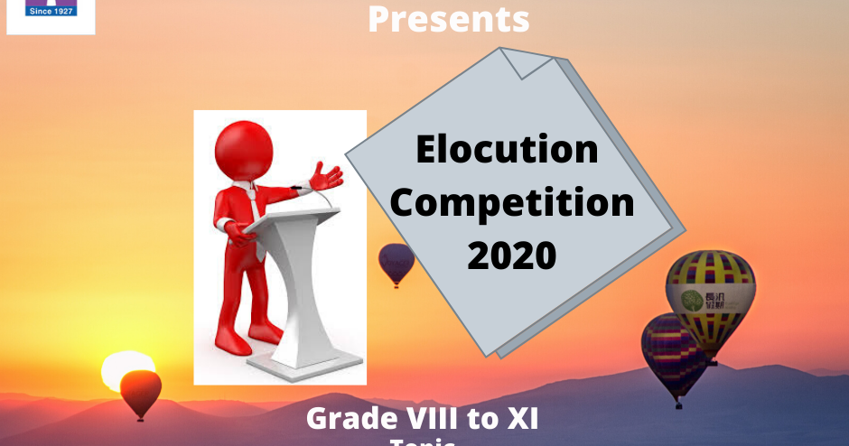 Elocution Competition 2020