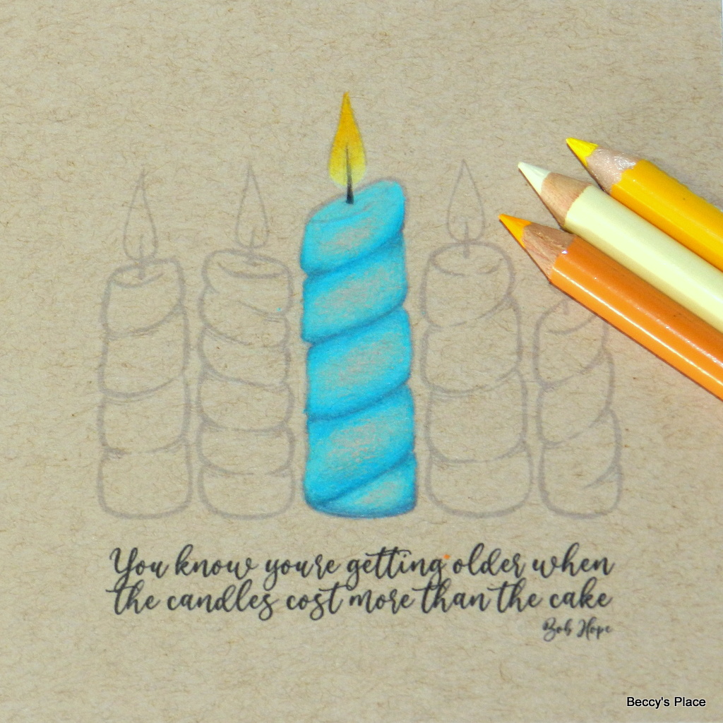 Beccy's Place: Colouring The Candles