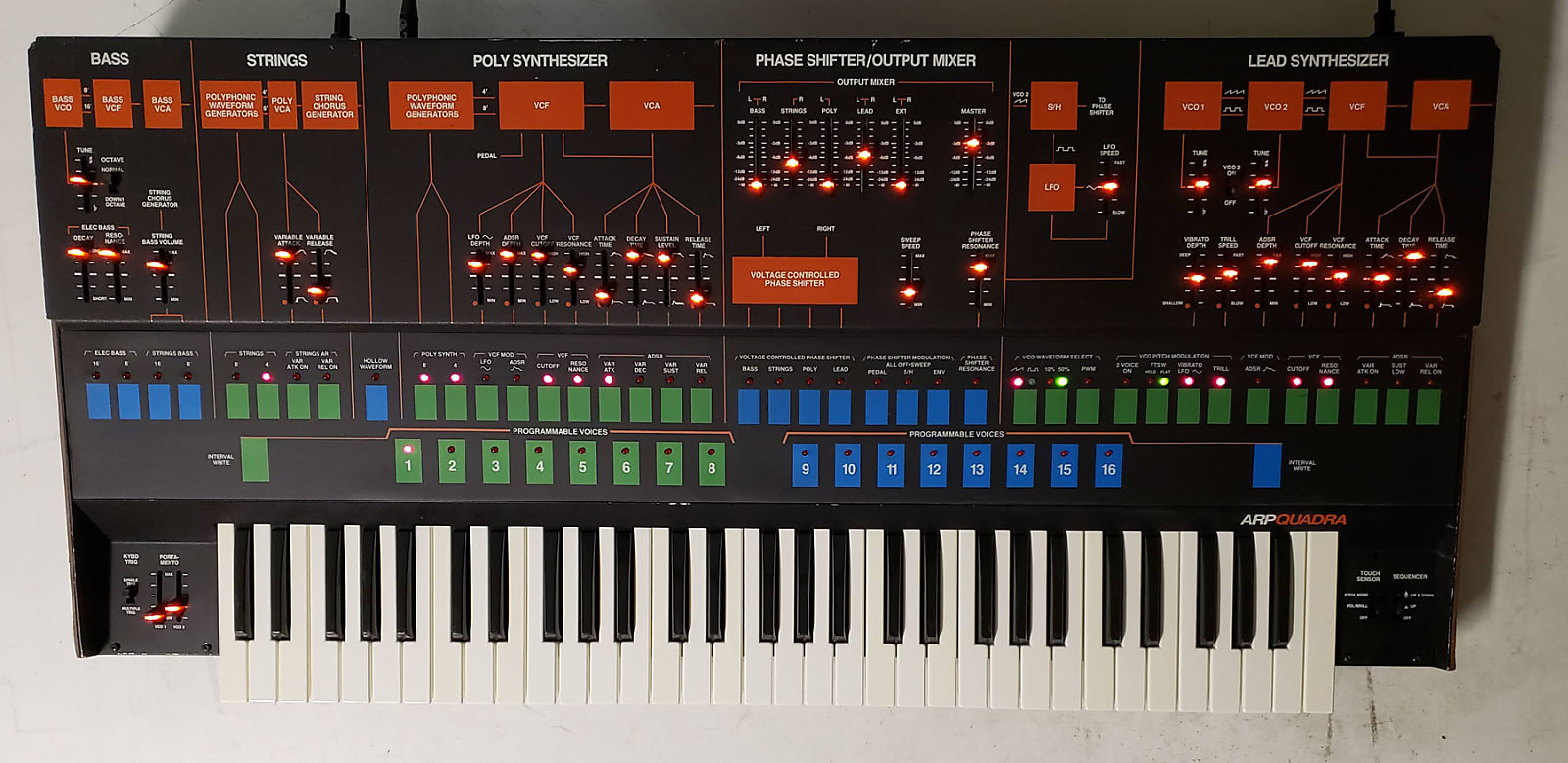 MATRIXSYNTH: Restored Vintage ARP Quadra Synthesizer Keyboard with MIDI