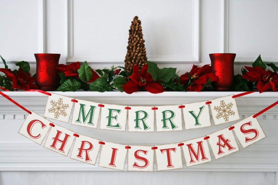 20 Beautiful Merry Christmas Banner For Decorations - Holidays Blog For You