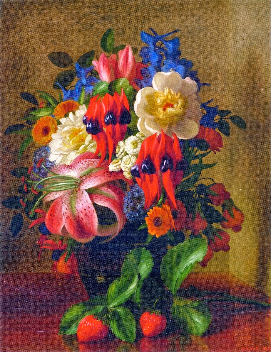Ars longa: George Henry Hall - Still Life with Flowers and Strawberries